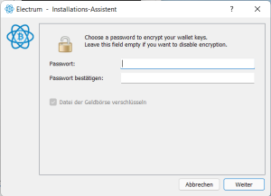 Installieren der Bitcoin-Wallet Electrum - Blockchain Academy